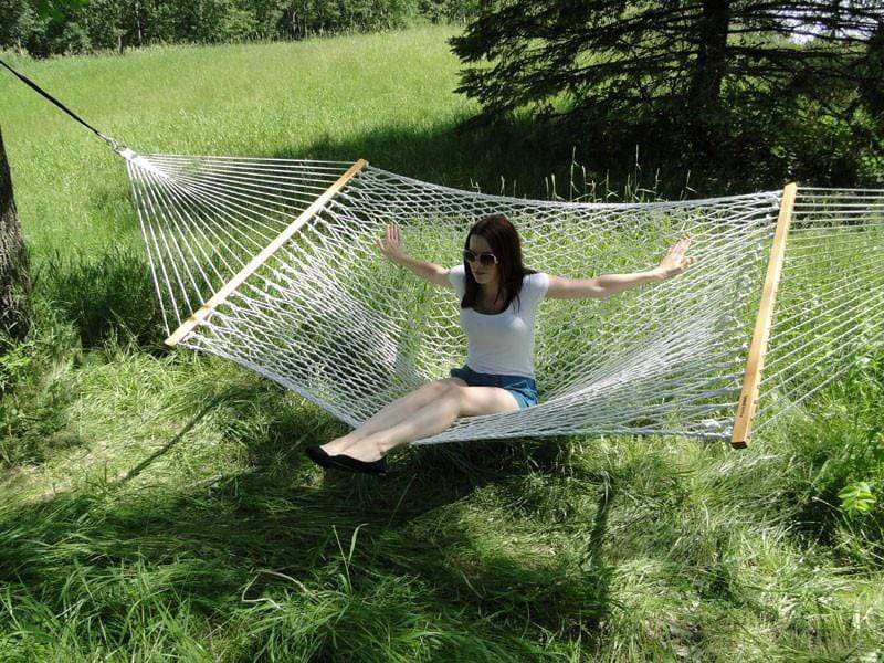 Double Cotton Rope Hammock by Hammock Universe USA